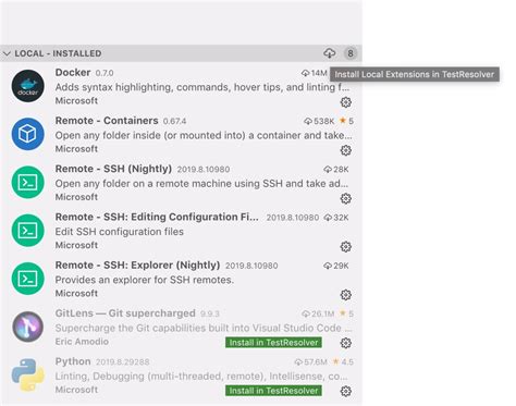 Improve Discoverability Of Install Local Extension · Issue 1066