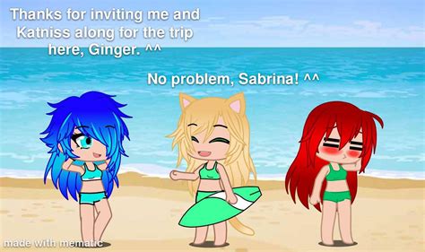 Sabrina Ginger And Katniss At The Beach By Thunderbolt04 On Deviantart