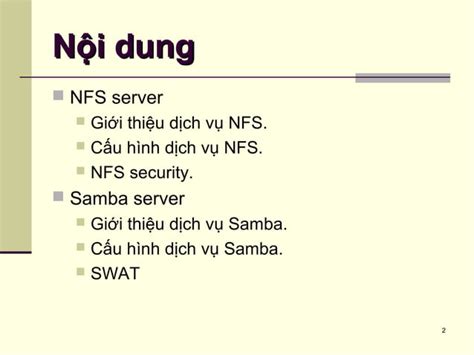 13 Samba Nfs Server Ppt