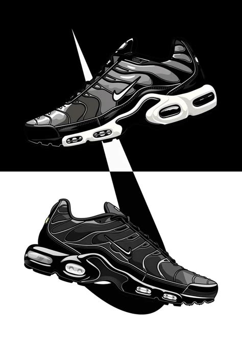 Nike Tn Vector Illustrated Poster Nike Tn Nike Nike Poster