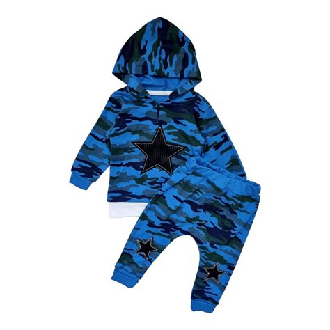 Set Baieti Camuflaj Albastru