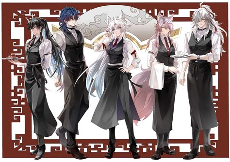 Dan Heng Blade Dan Heng Feixiao Jing Yuan And More Honkai And More Drawn By Mori