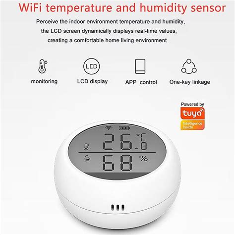 Tuya Smart Zigbee Wifi Temperatur Och Fuktighetssensor Smart Life App