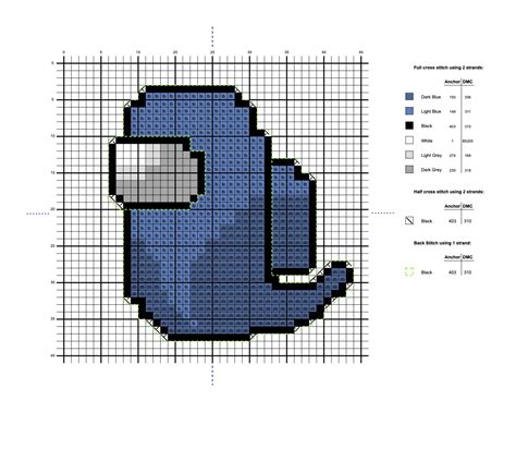 Among Us Crew Mate Cross Stitch Series Part 4 The Ghost Crew Mate