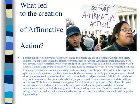 Affirmative Action Presentation Ppt