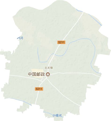 北关镇高清地形地图