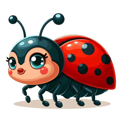 Ilustração De Desenho Animado De Ladybug Psd Premium Gerado Com Ia