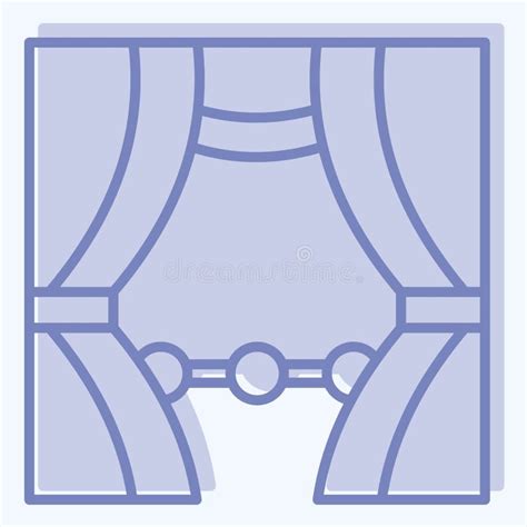 Icon Stage Related To Magic Symbol Two Tone Style Simple Design Editable Stock Illustration