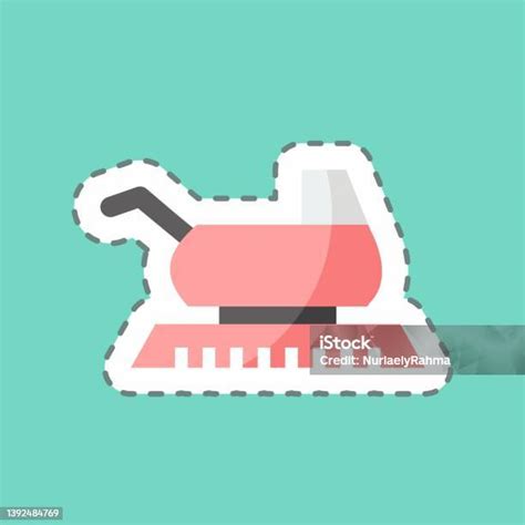 Garis Stiker Memotong Pertanian Cocok Untuk Simbol Taman Desain