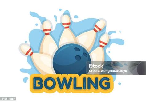 스포츠 클럽에서 핀 공 및 점수판이 있는 볼링 게임 그림 웹 배너 또는 평면 만화 손으로 그린 템플릿의 방문 페이지 볼링에 대한 스톡 벡터 아트 및 기타 이미지 Istock