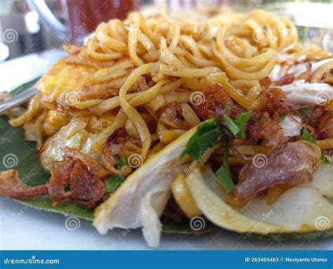Javaneese Noodle An Indonesian Traditional Food Stock Image Image Of