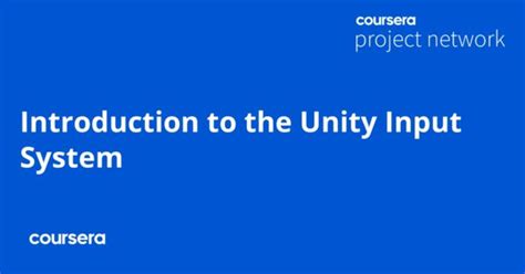 Introduction To The Unity Input System Coursya