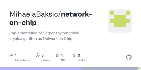 github mihaelabaksic network on chip implementation of serpent