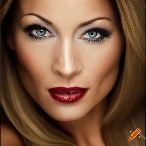 Closeup Glamour Portrait Of News Anchor Darya Folsom On Craiyon