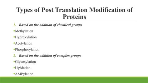 Post Translation Modification Of Protein Pptx