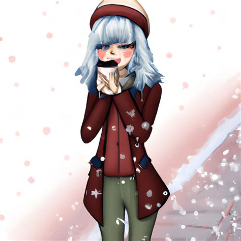 Winter Coffee Girl · Creative Fabrica