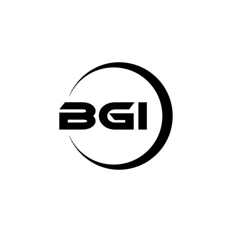 Bgi Letter Logo Design In Illustration Vector Logo Calligraphy