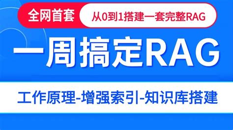 【2025最新版】这绝对是b站讲的最好的大模型rag教程，手把手带你从入门到结合企业级项目实战完成一套完整的rag项目！增加检索文本向量知识库搭建哔哩哔哩bilibili