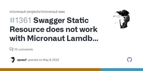 Swagger Static Resource Does Not Work With Micronaut Lamdba