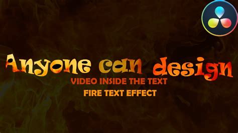 davinci resolve 17 tutorial video inside text title animation