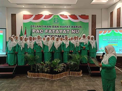 Harapan Hingga Pujian Warnai Pelantikan Dan Raker PAC Fatayat NU