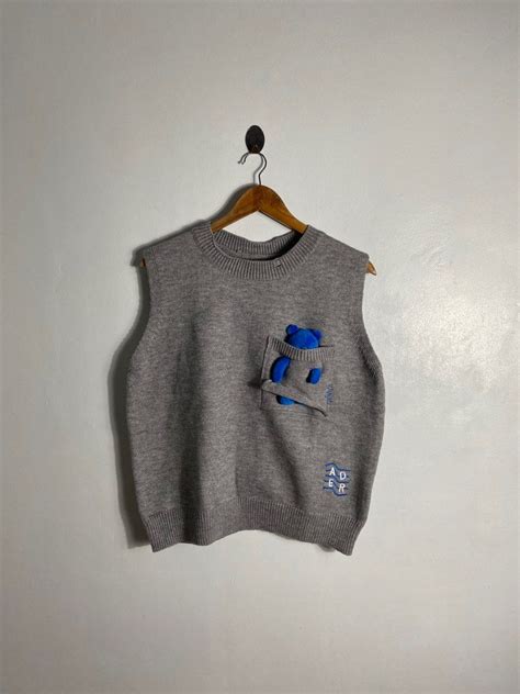 Ader Error Bear Pocket Vest Men S Fashion Activewear On Carousell