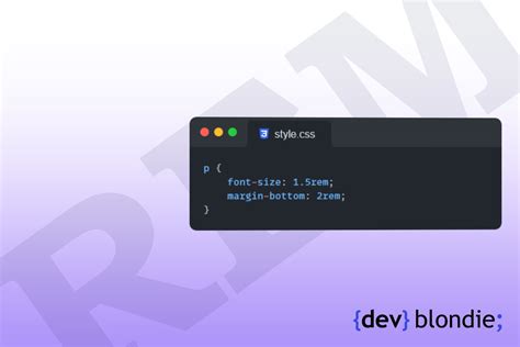 Единици за размери в Css Rem част 1️⃣ Dev Blondie