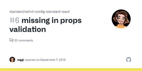 Missing In Props Validation · Issue 6 · Standardeslint Config