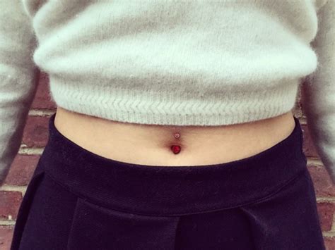 Selena Gomez Belly Button Piercing