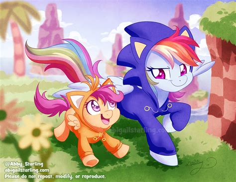 Rainbow Dash And Sonic