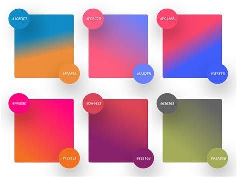 premium vector a colorful display of different colors and shapes