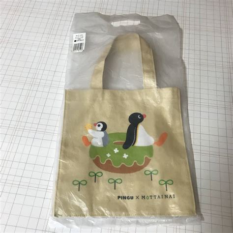 Yahooオークション ミスド ピングー コラボ トートバッグ ベージュ
