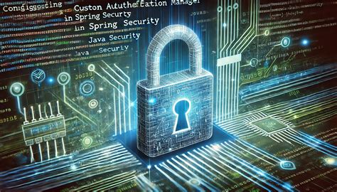 Creating And Using A Custom Authenticationmanager In Spring Security For Rest Api Authentication
