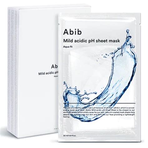 Abib 弱酸性水解膠原補水保濕面膜 10片裝盒 平行進口 Hktvmall 香港最大網購平台