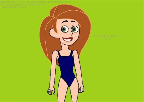 Kim Possible In A Dark Blue Swimsuit By Amityblightsp4449fan On Deviantart