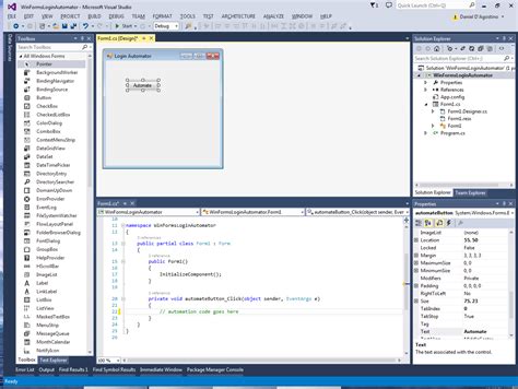 Automating A WinForms Login Form Using SendKeys Gigi Labs