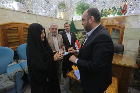 Former Iraqi Ambassador To Norway Visiting The Holy Shrine Of Imam Ali