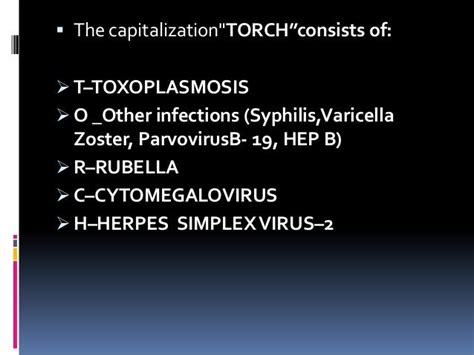 Torch Infections