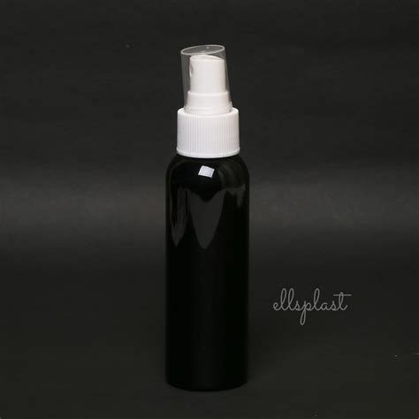 Jual BOTOL SPRAY 100 ML BOTOL PET 100 ML HITAM TUTUP SPRAY PUTIH