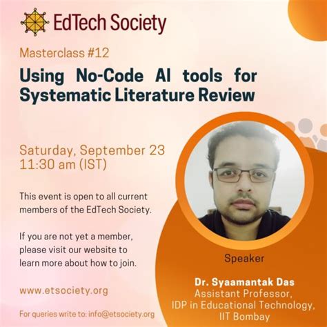 Masterclass 12 Using No Code Ai Tools For Systematic Literature Review