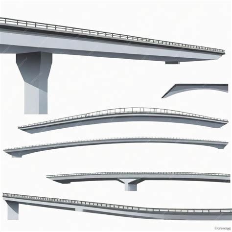 Overpass Cartoon Vector Set White Background Isolated Premium Ai Generated Vector