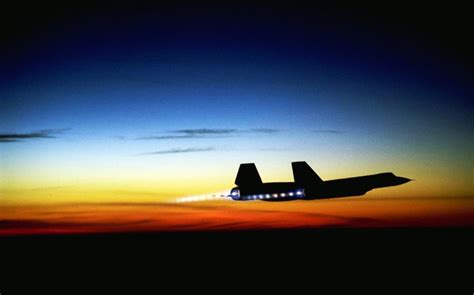 Sr 71 Afterburners On At Sunset R Aviation