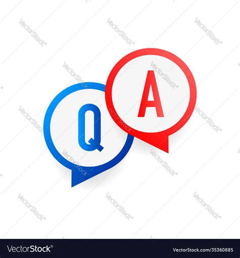 questions answers or qa speech bubbles royalty free vector