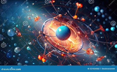 Electrons Atom Graphic Stock Illustration Illustration Of Particles