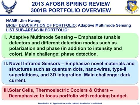 Hwang Adaptive Multimode Sensing Spring Review 2013 Ppt