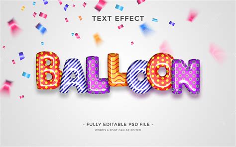 Premium Psd Ballon Text Effect