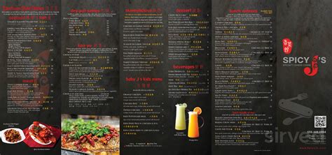 Spicy Js Menu In Fresno California Usa