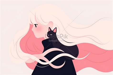 예쁜 여자 일러스트 무료 다운로드 Lovepik