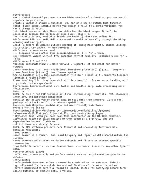 Netsuite Scripting Definitions Pdf Scope Computer Science Databases