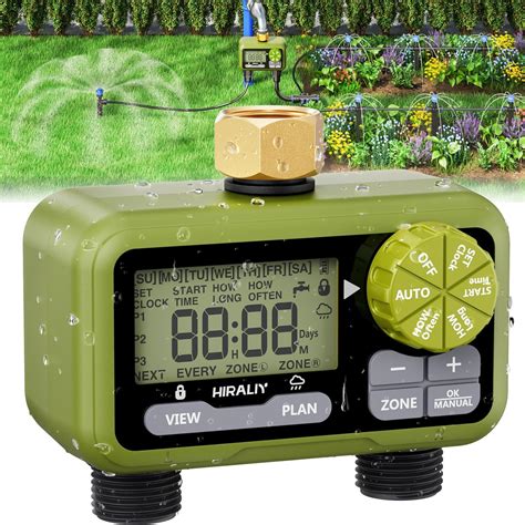 Hiraliy Sprinkler Timer Water Timer For Garden Hose 2 Zone